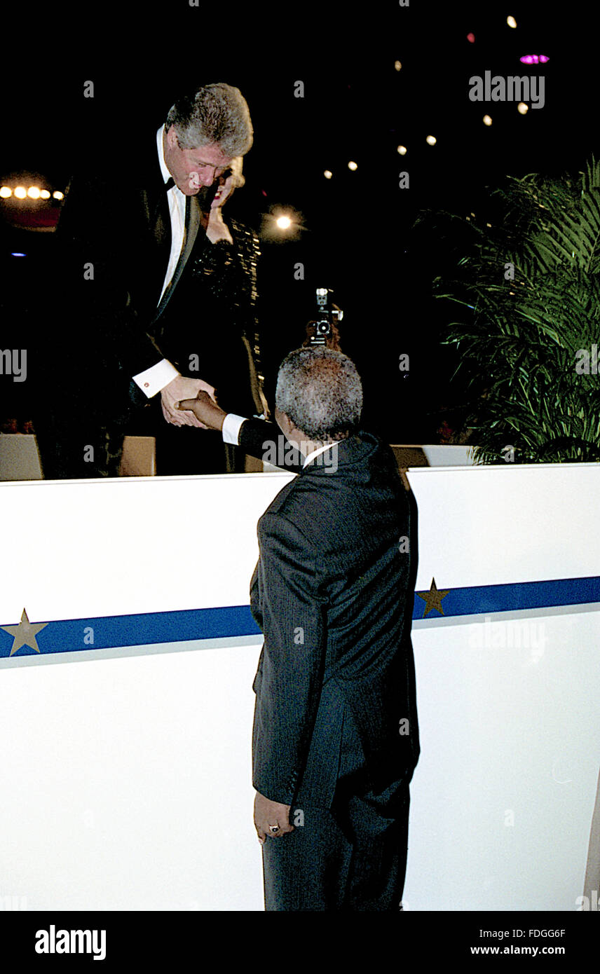 Washington, DC., USA, 20th January, 993 President William Jefferson ...