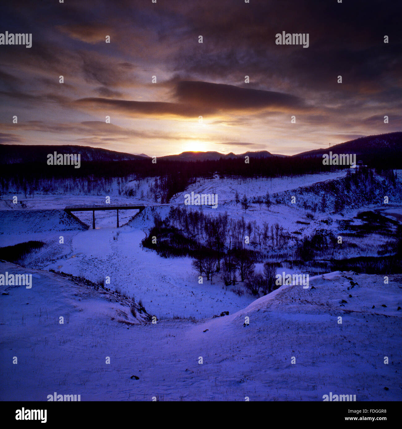 A'er Mountain Inner Mongolia China Stock Photo - Alamy