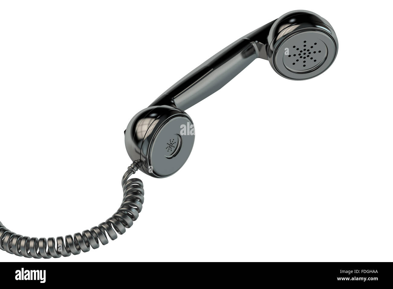 Black telephone handset hi-res stock photography and images - Alamy