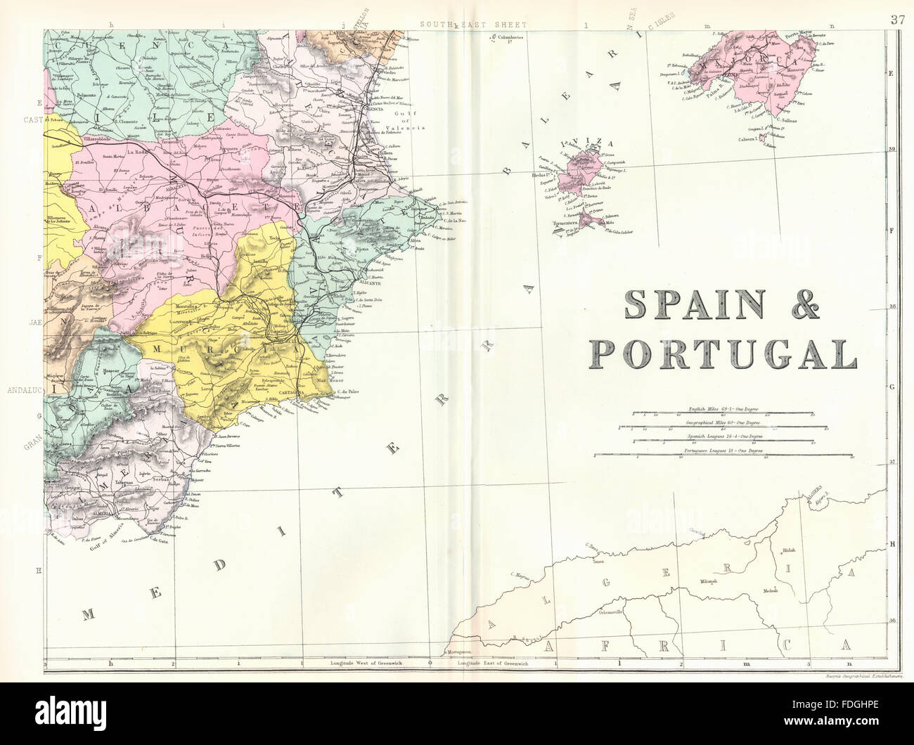 Castile map hi-res stock photography and images - Alamy