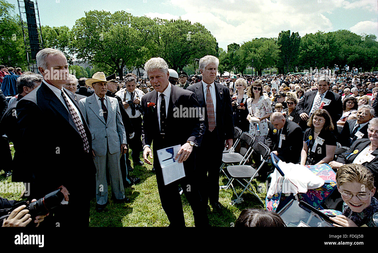 Washington, DC., USA, 15th May, 1995 President William Clinton attends ...