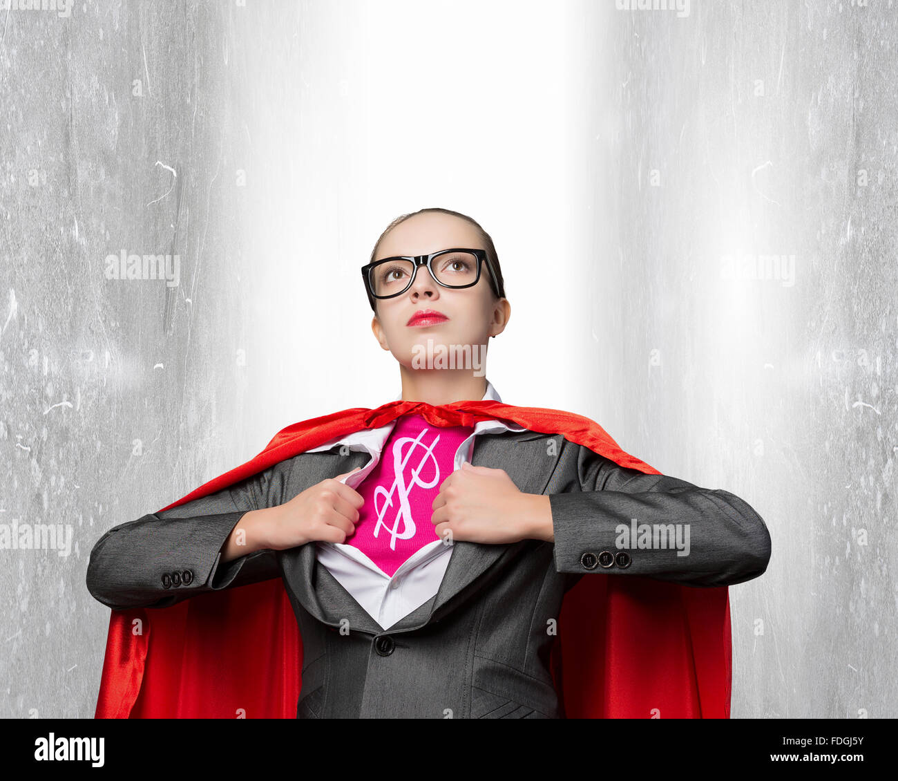 Woman tearing open shirt hi-res stock photography and images - Alamy