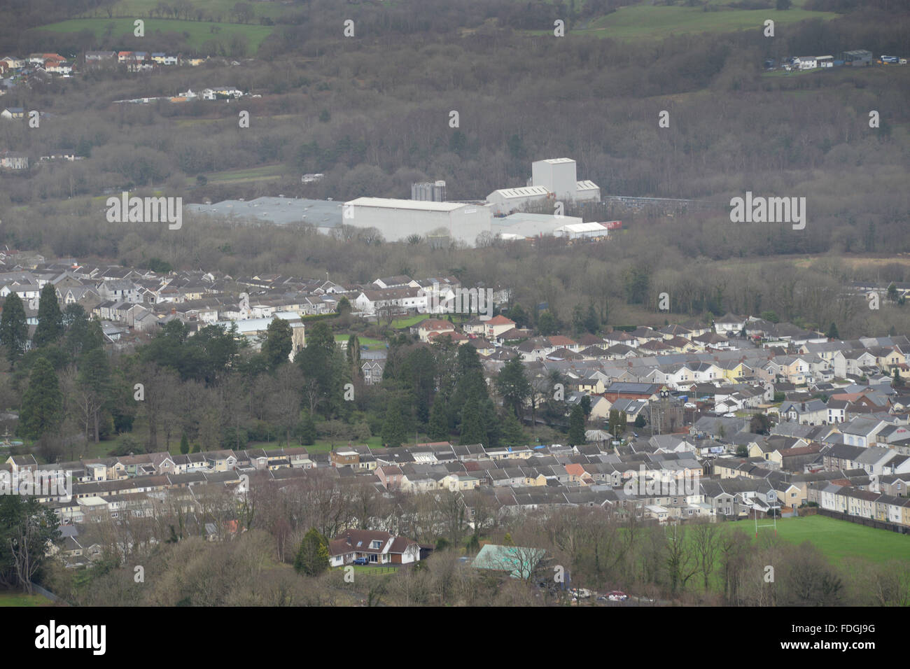 Generic file stock picture of the town of Aberdare in the Cynon Valley ...