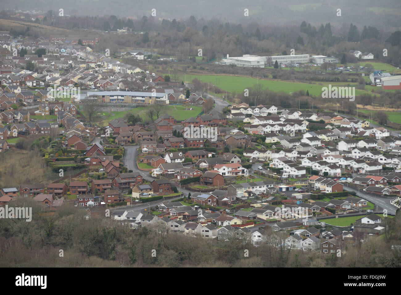 Generic file stock picture of the town of Aberdare in the Cynon Valley ...