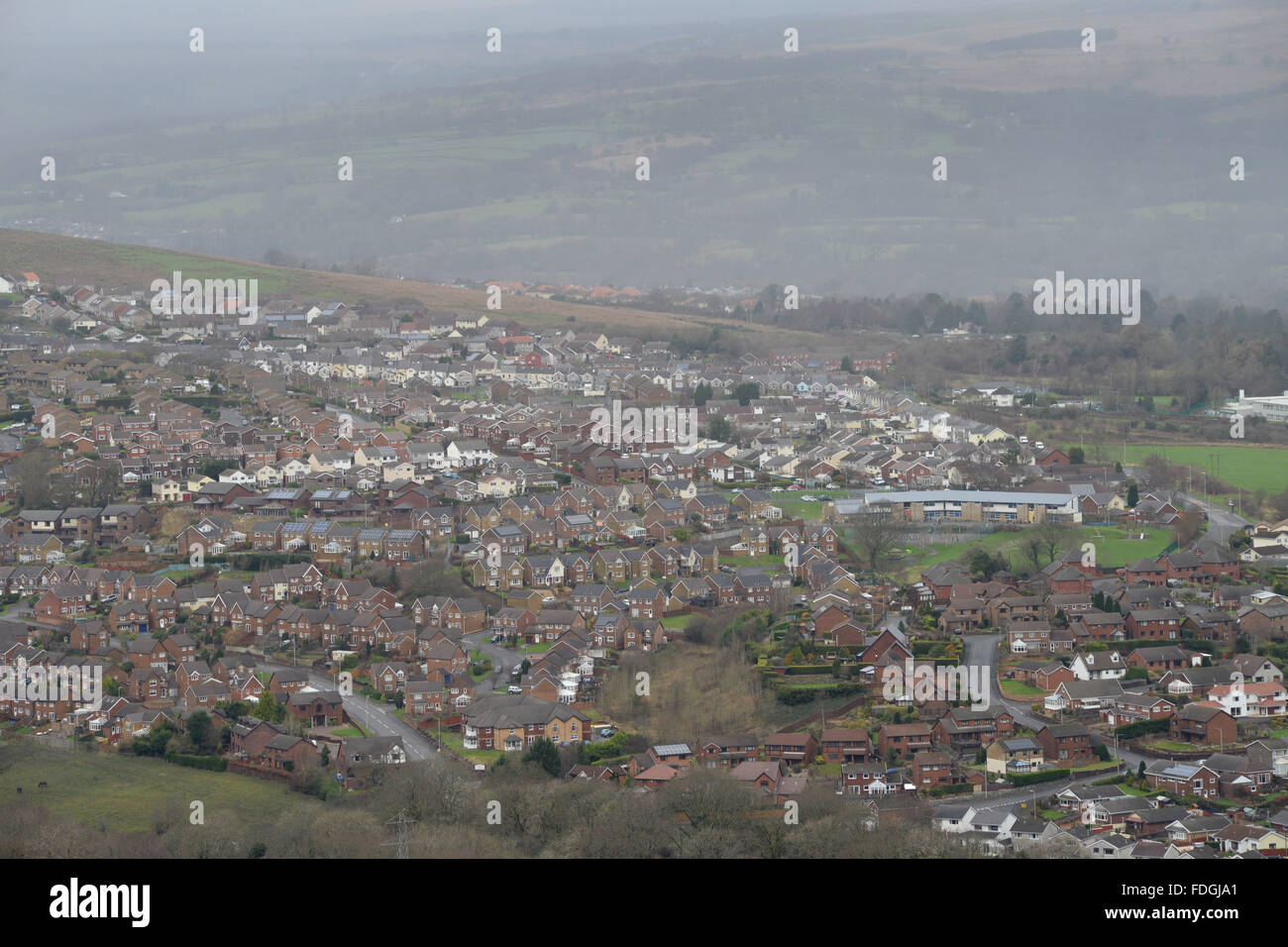 Generic file stock picture of the town of Aberdare in the Cynon Valley ...