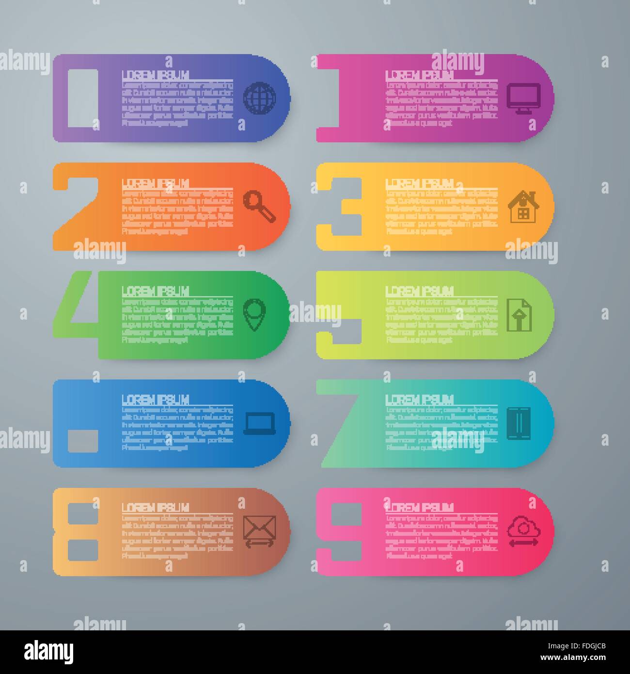 Vector illustration infographics ten options Stock Vector Image & Art ...