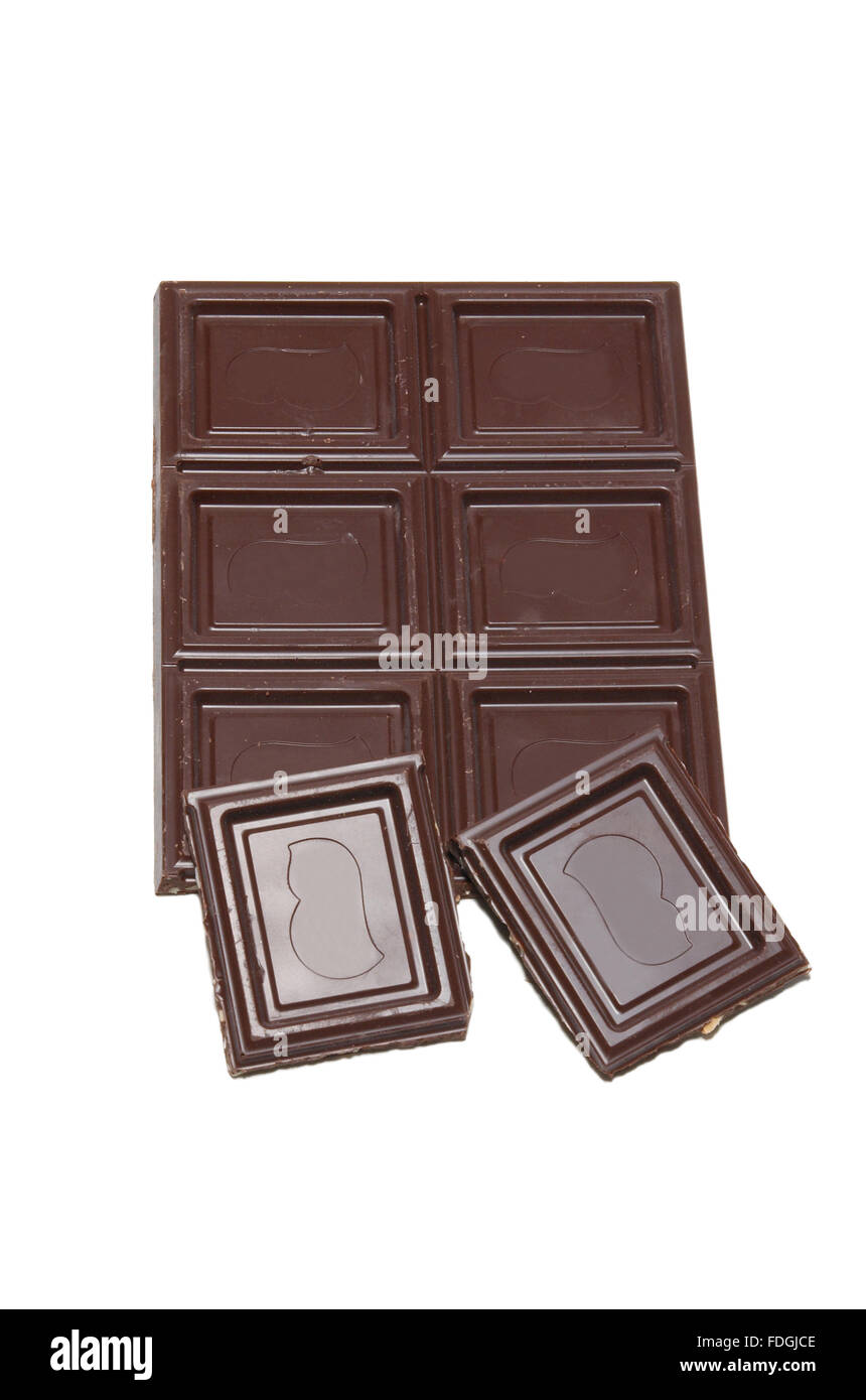Chocolate isolated on white Stock Photo - Alamy