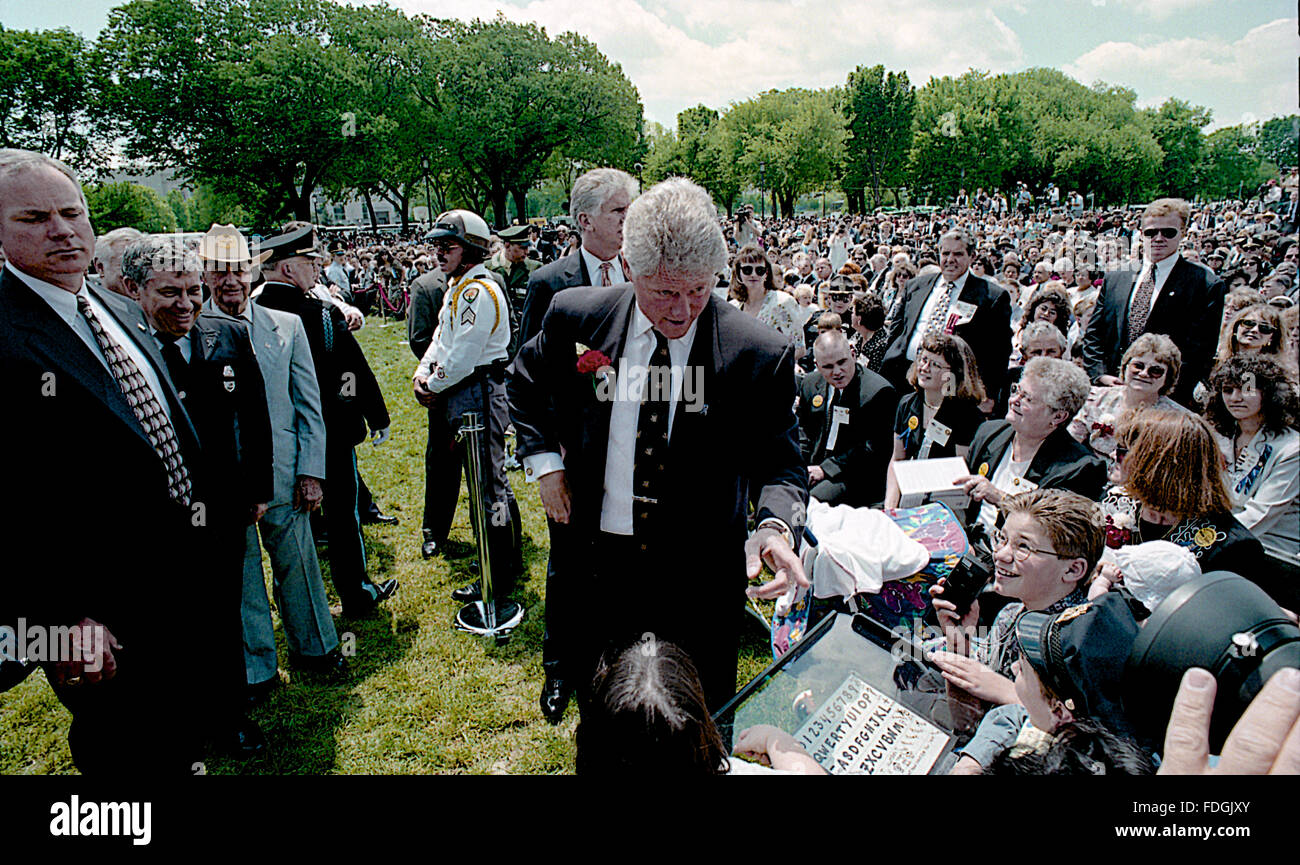 Washington, DC., USA, 15th May, 1995 President William Clinton attends ...