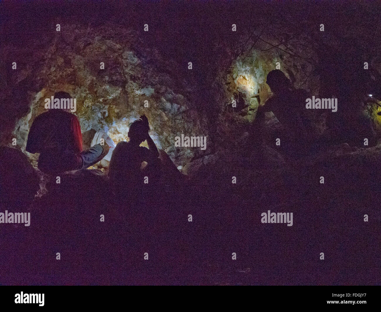 Miners working night shift in Lombok, Indonesia Stock Photo - Alamy