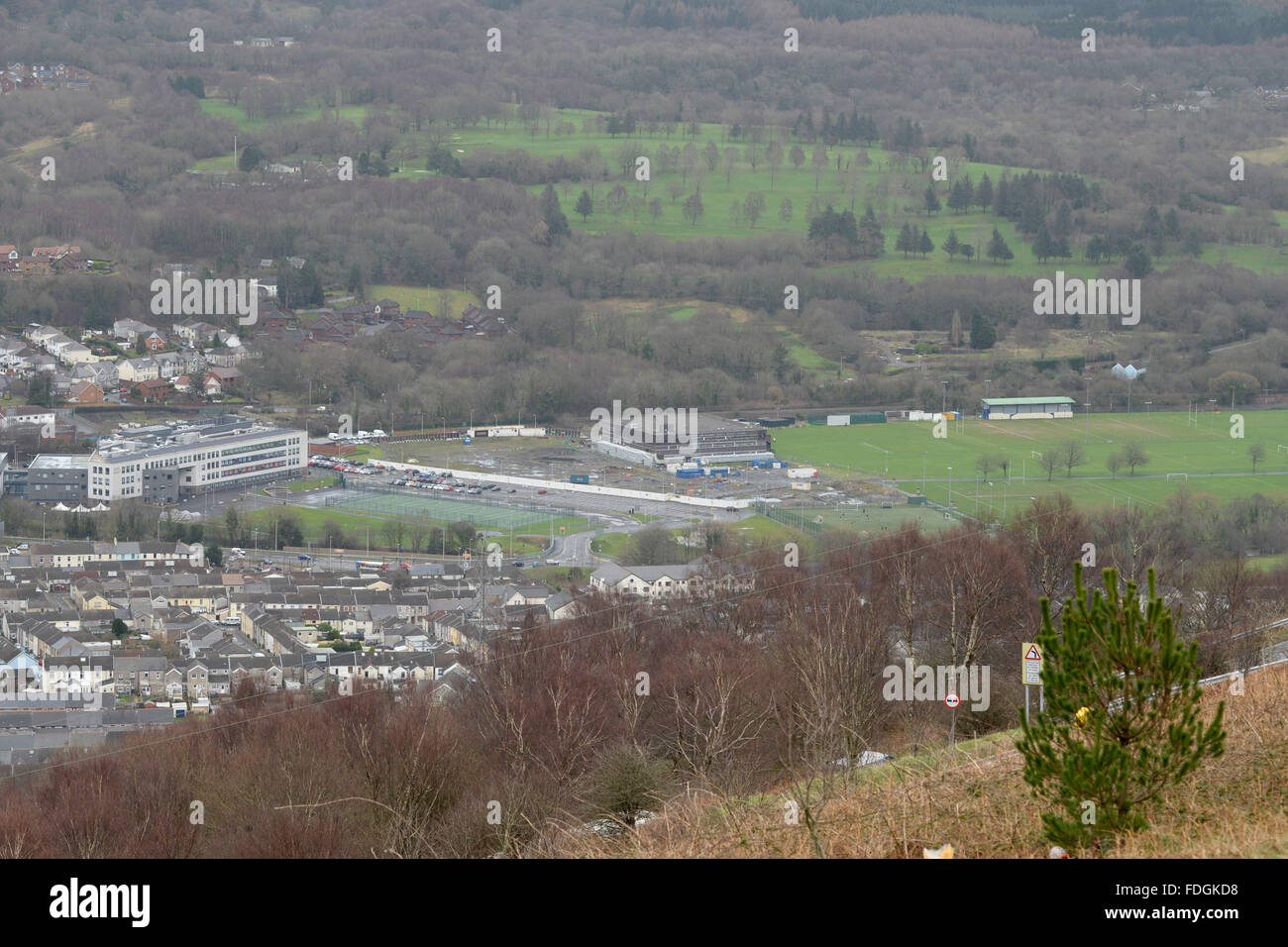 Generic file stock picture of the town of Aberdare in the Cynon Valley ...