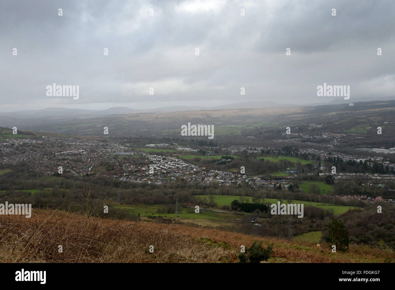 Generic file stock picture of the town of the Cynon Valley Wales UK ...