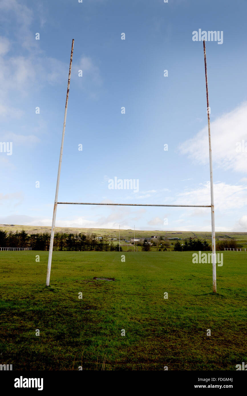 Generil file stock picture Trefil rugby pitch in village of Trefil ...