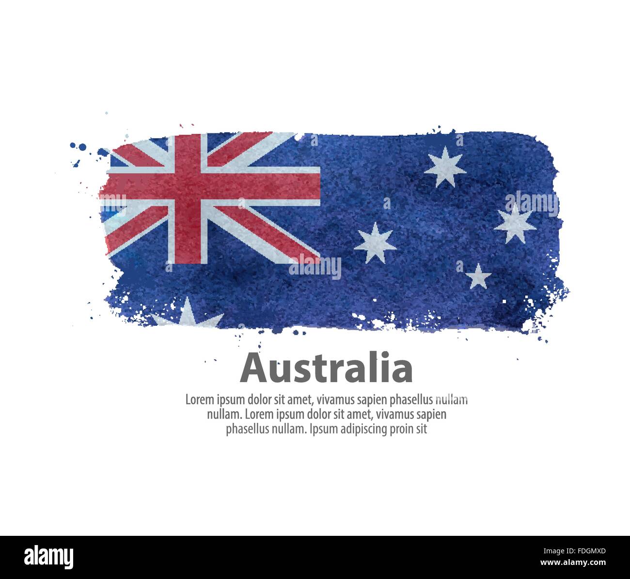 flag of Australia. vector illustration Stock Vector Image & Art - Alamy