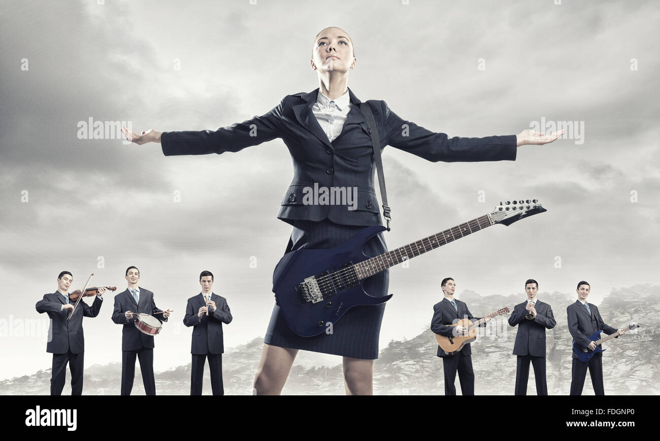 Playing different instruments hi-res stock photography and images - Alamy