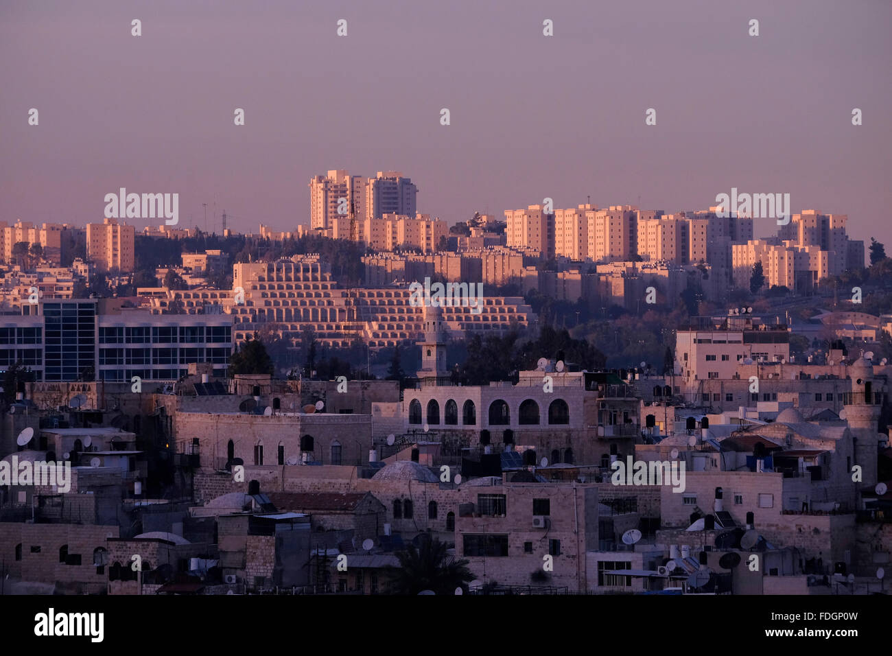 View of the French Hill an Israeli neighborhood located adjacent to ...