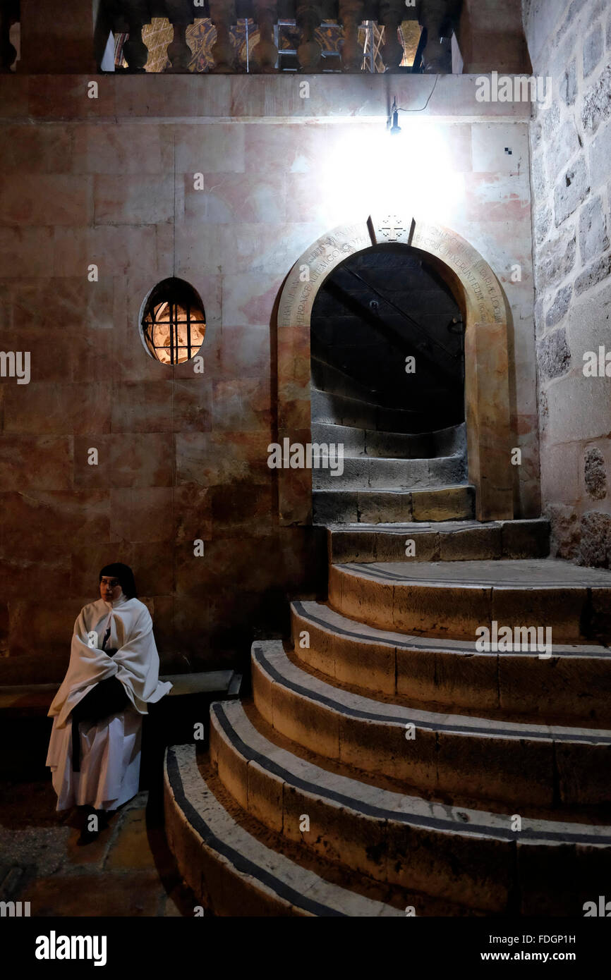 Calvary in the church of the holy sepulchre in jerusalem hi-res stock ...