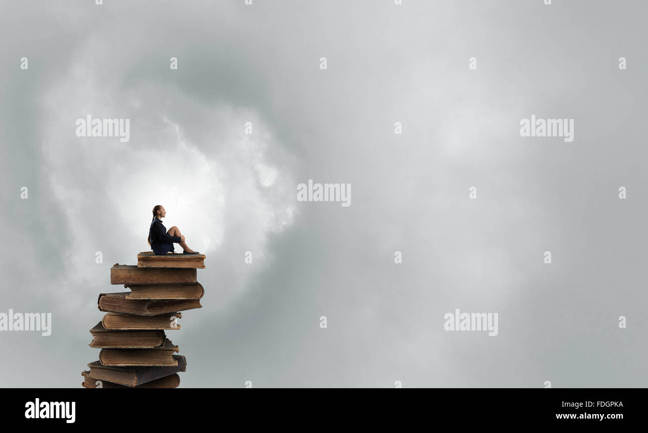 Bored lonely female student sitting hi-res stock photography and images ...