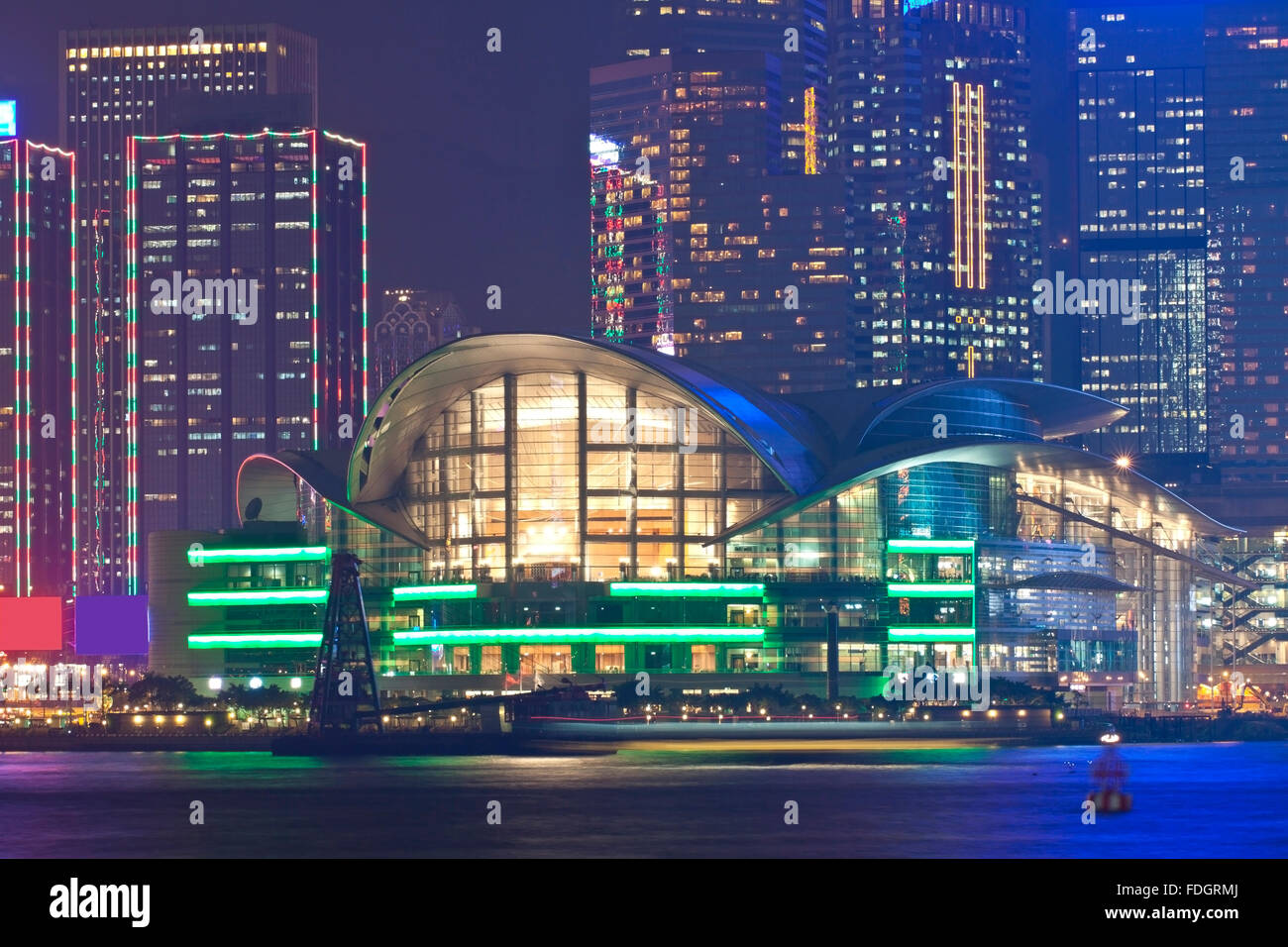Hong Kong night view Stock Photo - Alamy