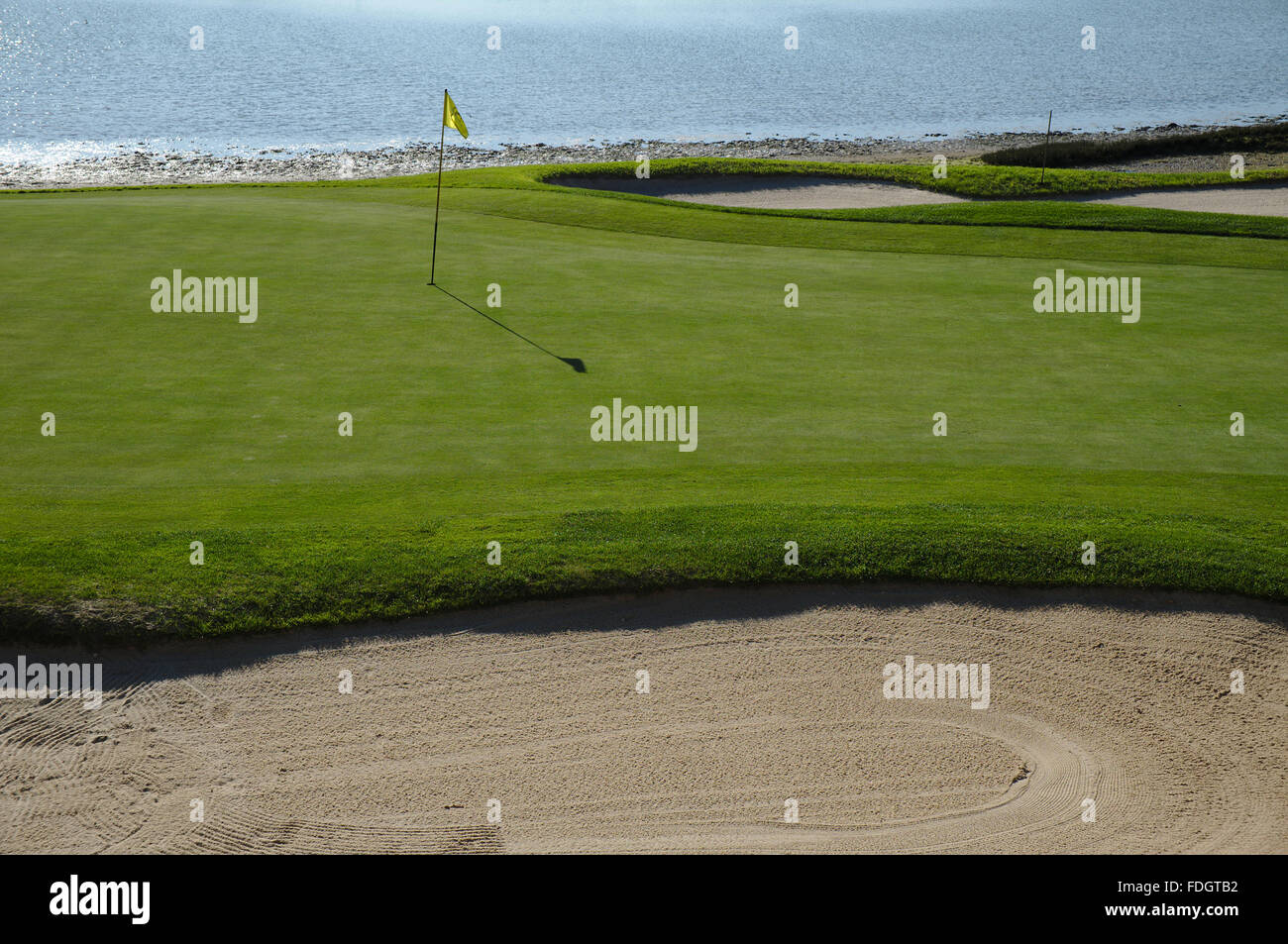 Golf course and Ria Formosa in Quinta do Lago, Algarve, Portugal Stock ...
