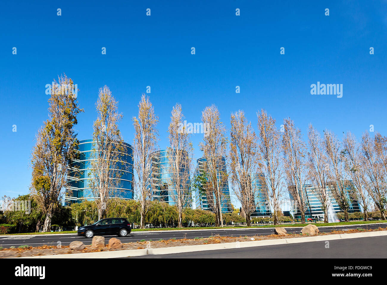 Oracle headquarters in Redwood Shores California Stock Photo - Alamy