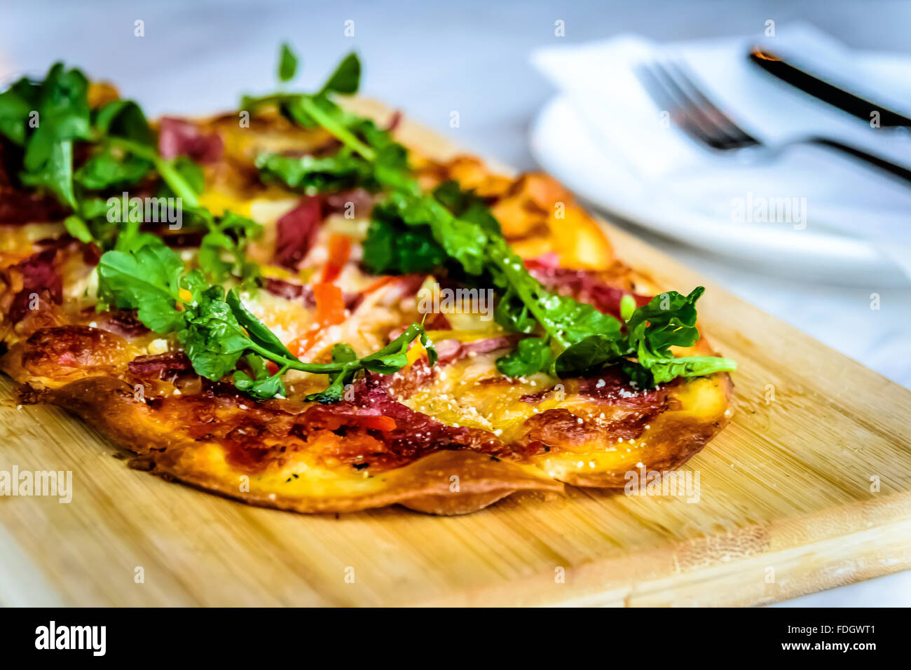Tarte Flambe Beef Stock Photo - Alamy