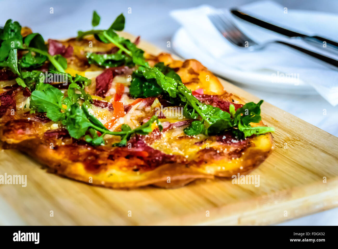 Tarte Flambe Beef Stock Photo - Alamy