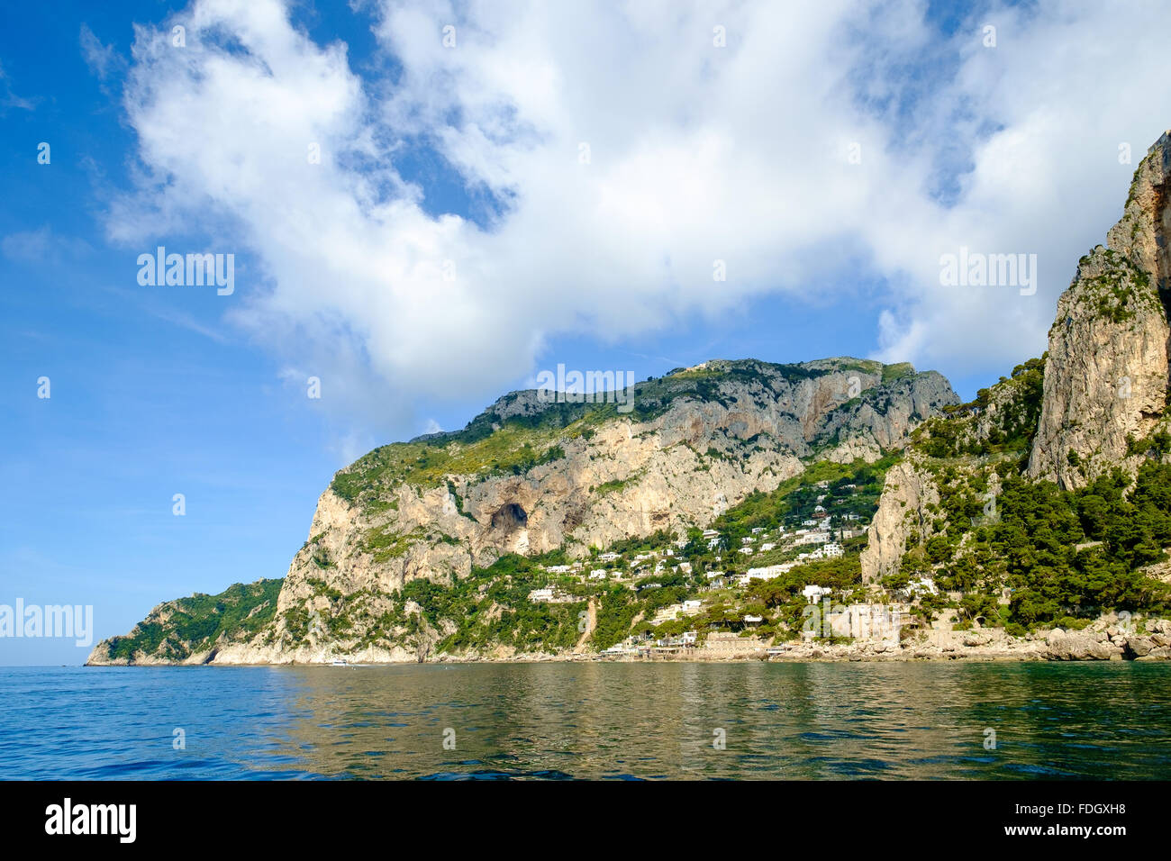 A View of Capri from the Sea Stock Photo - Alamy