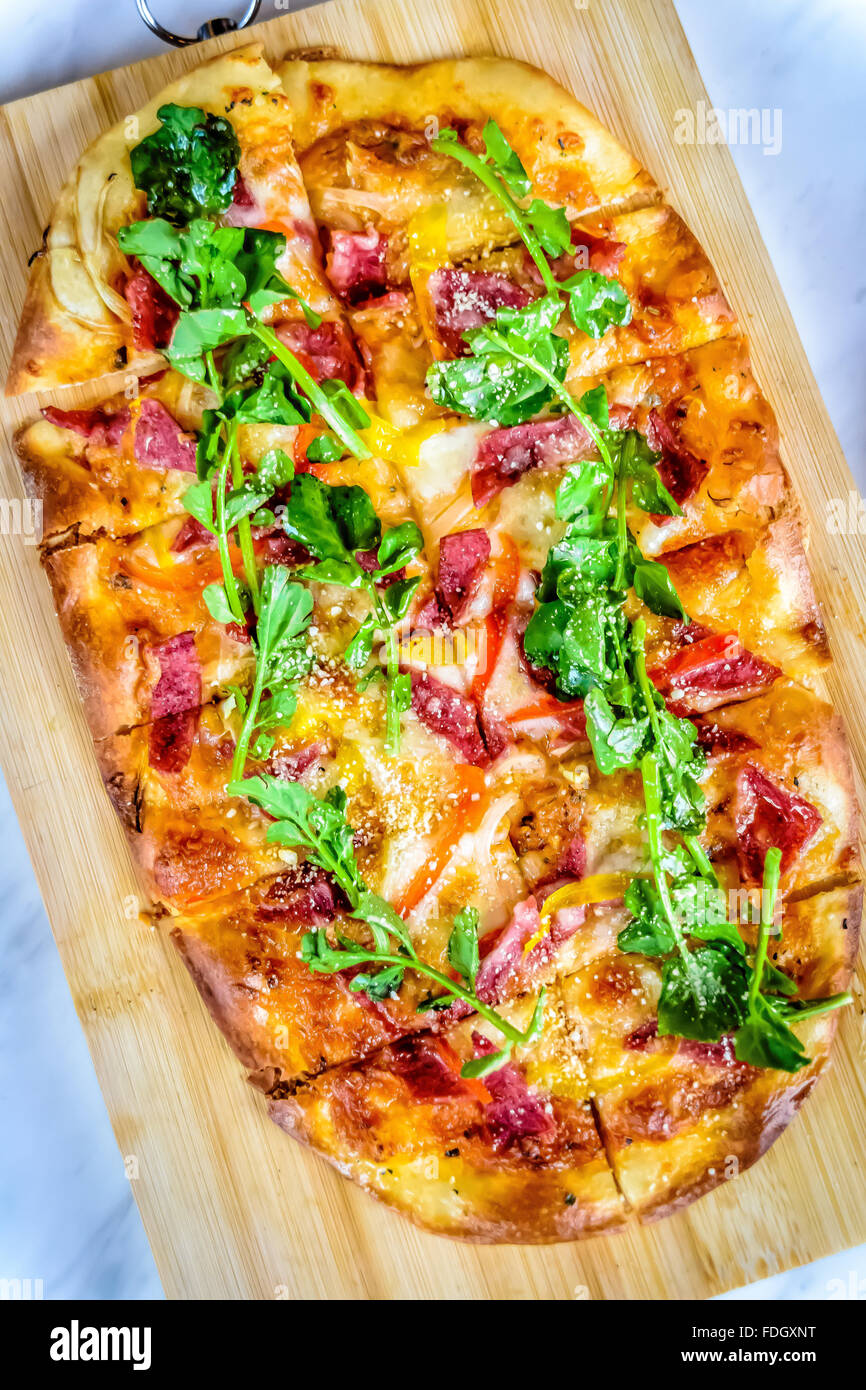 Tarte Flambe Beef Stock Photo - Alamy