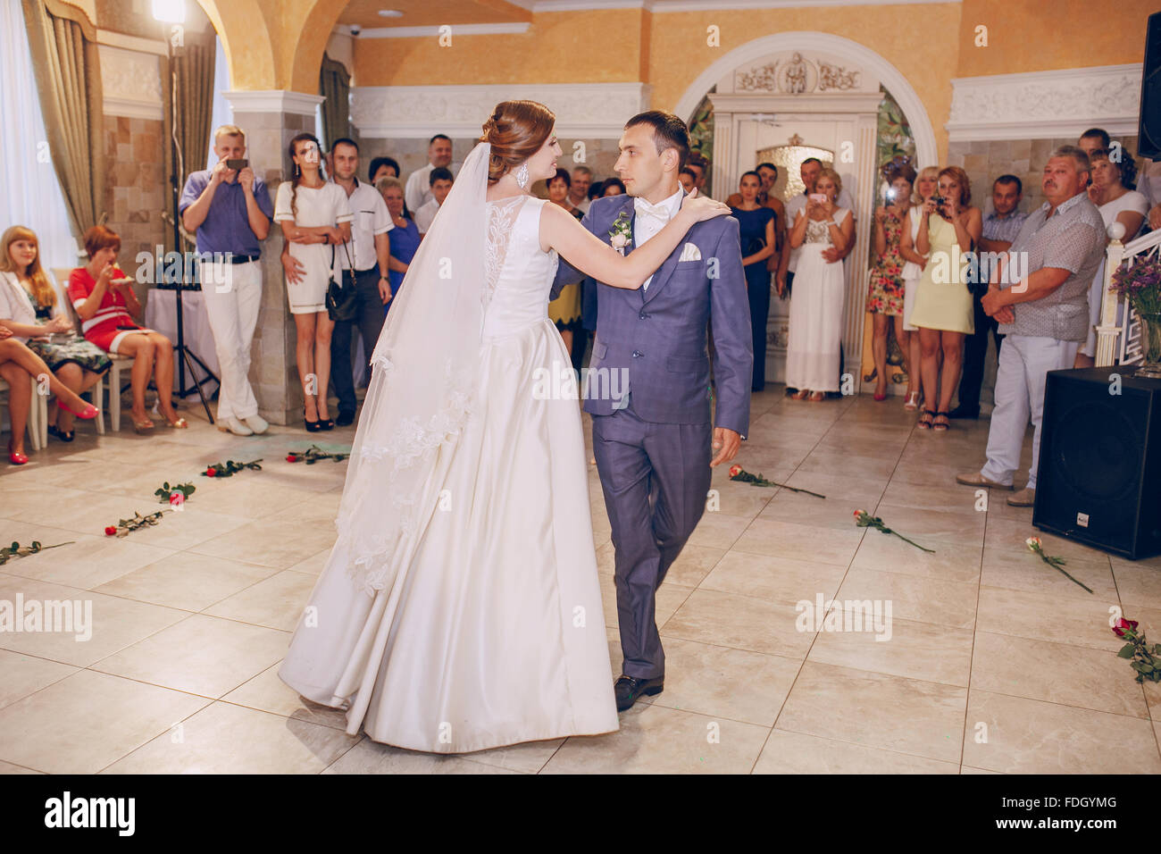 First wedding dance Stock Photo - Alamy