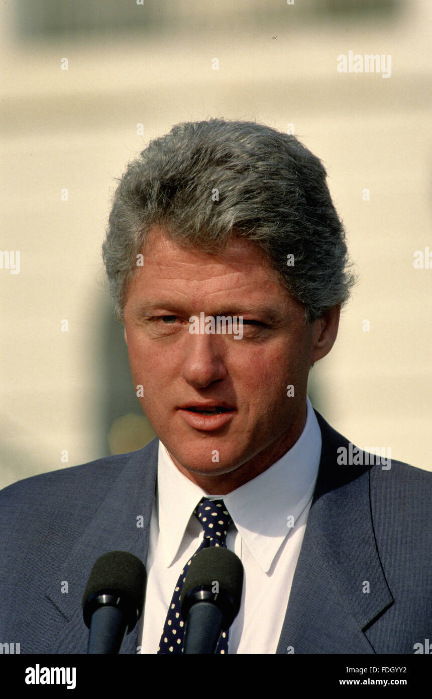 Washington, DC., USA, 1993 President William Clinton Portraits Credit ...