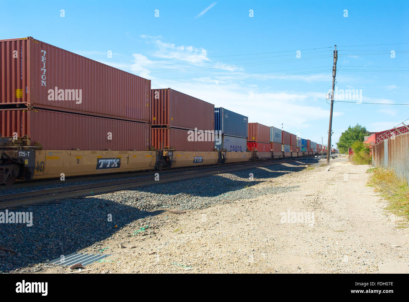 Largest freight railroad network in north america hi-res stock ...