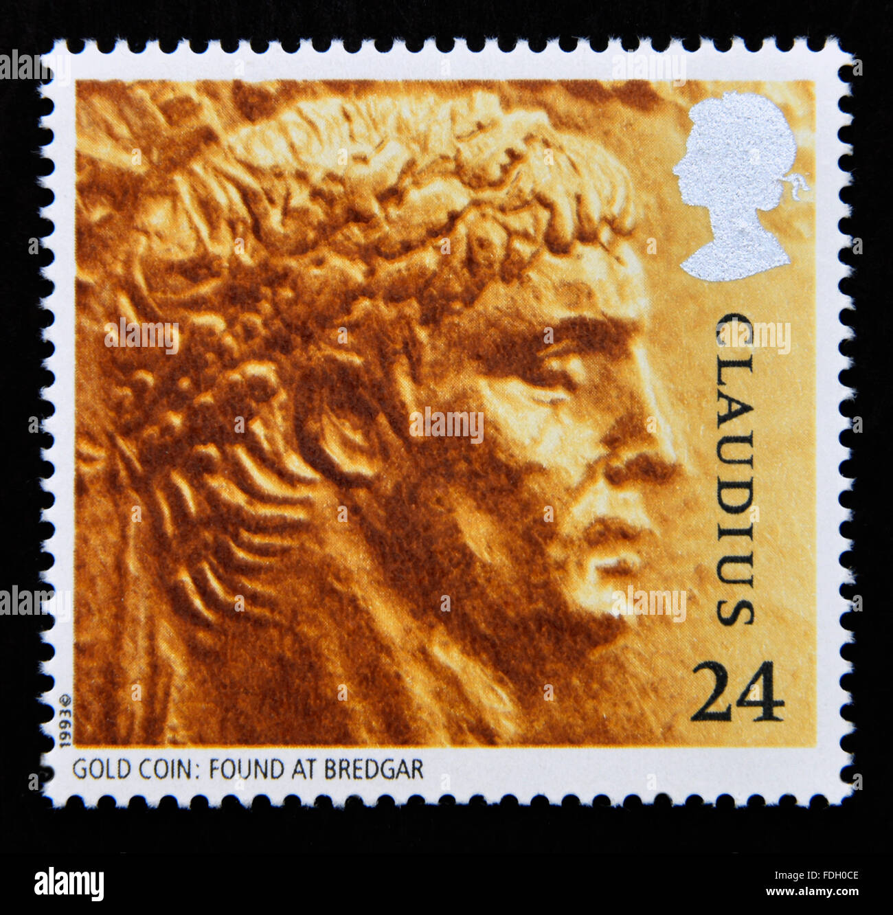 Postage stamp. Great Britain. Queen Elizabeth II. 1993. Roman Britain ...