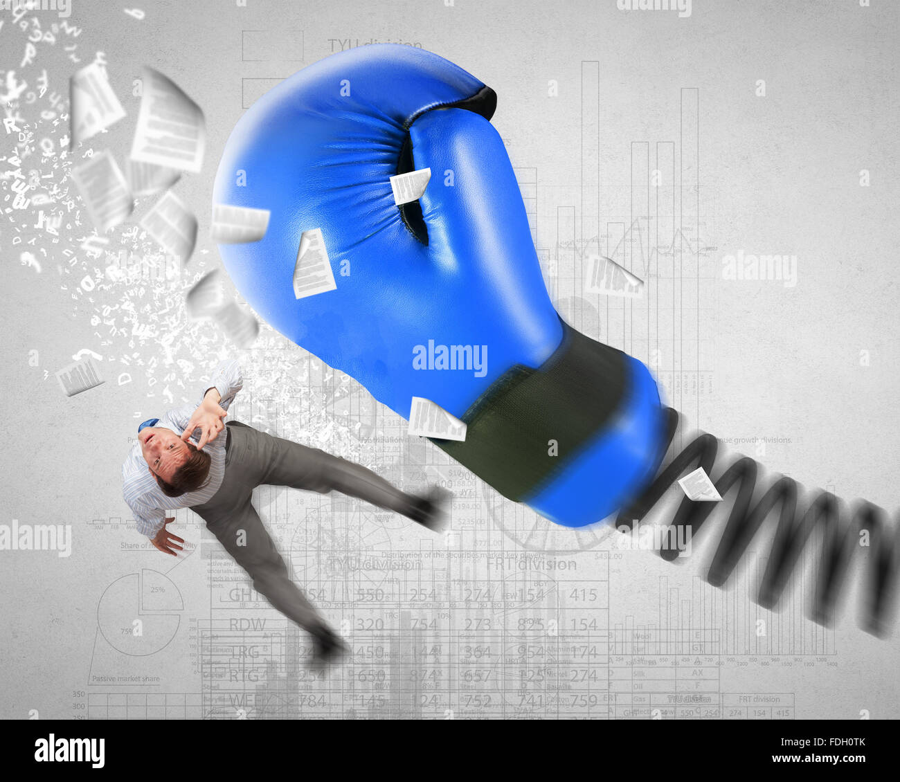 Boxing glove on spring hi-res stock photography and images - Alamy