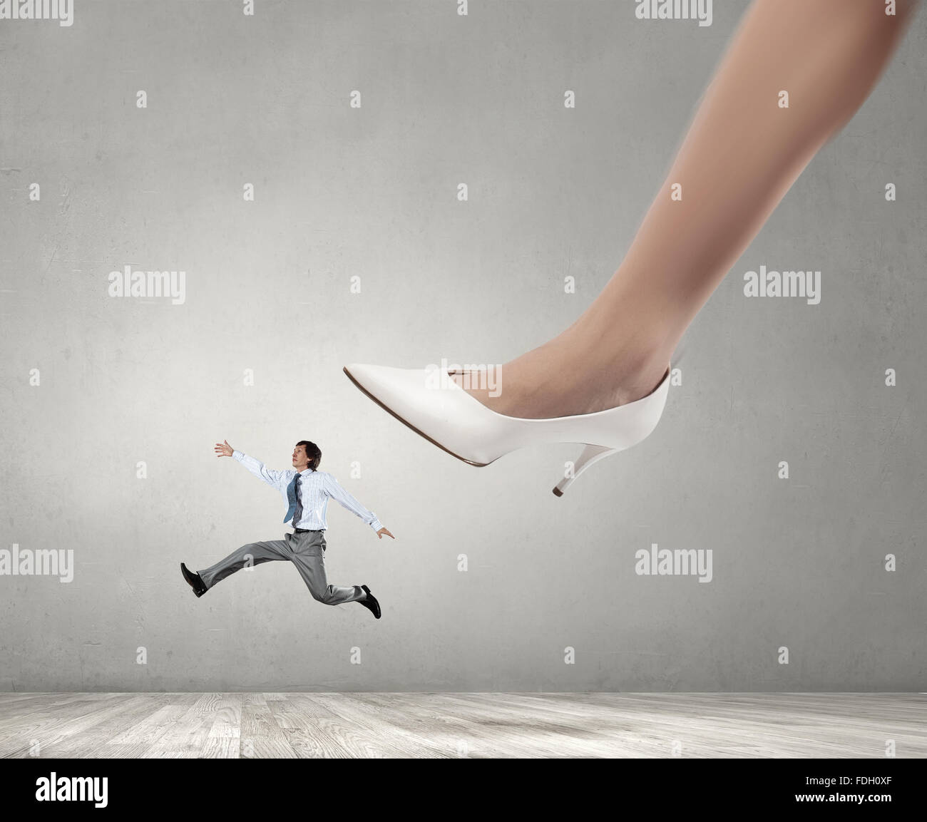 Man woman running away fear hi-res stock photography and images - Alamy