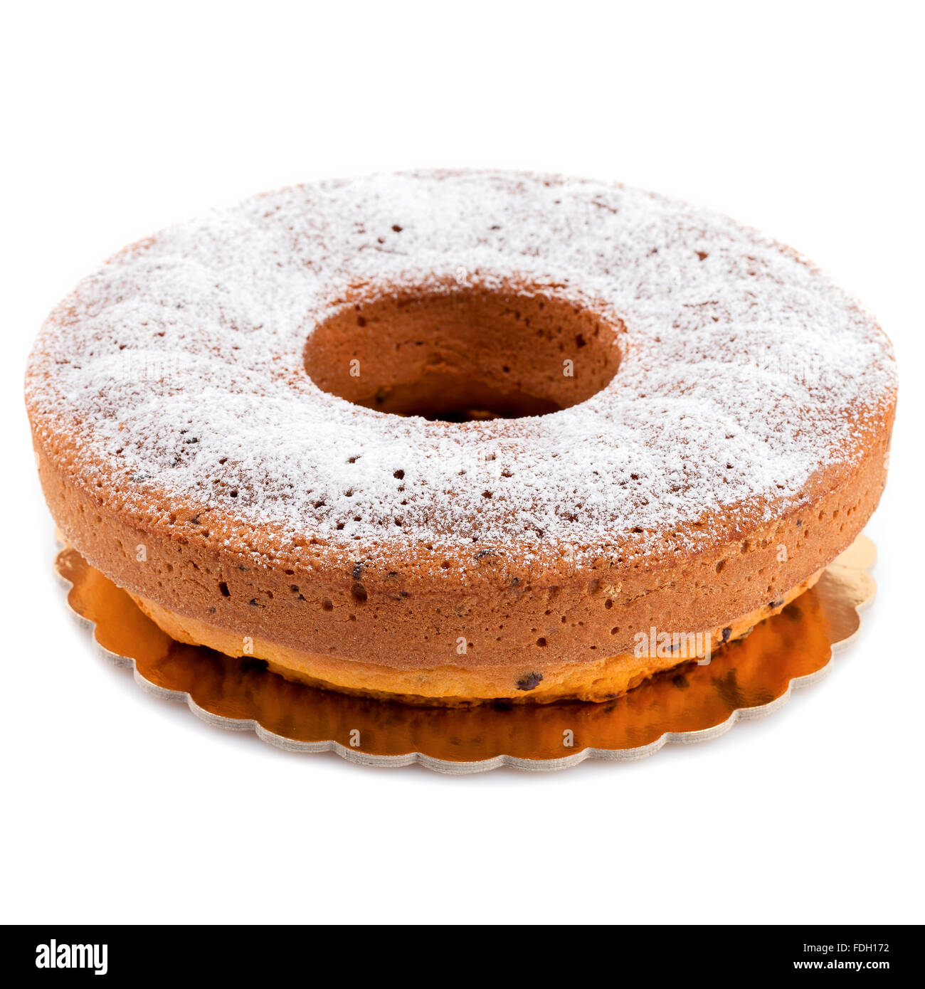 Ciambellone On White Background Stock Photo - Alamy