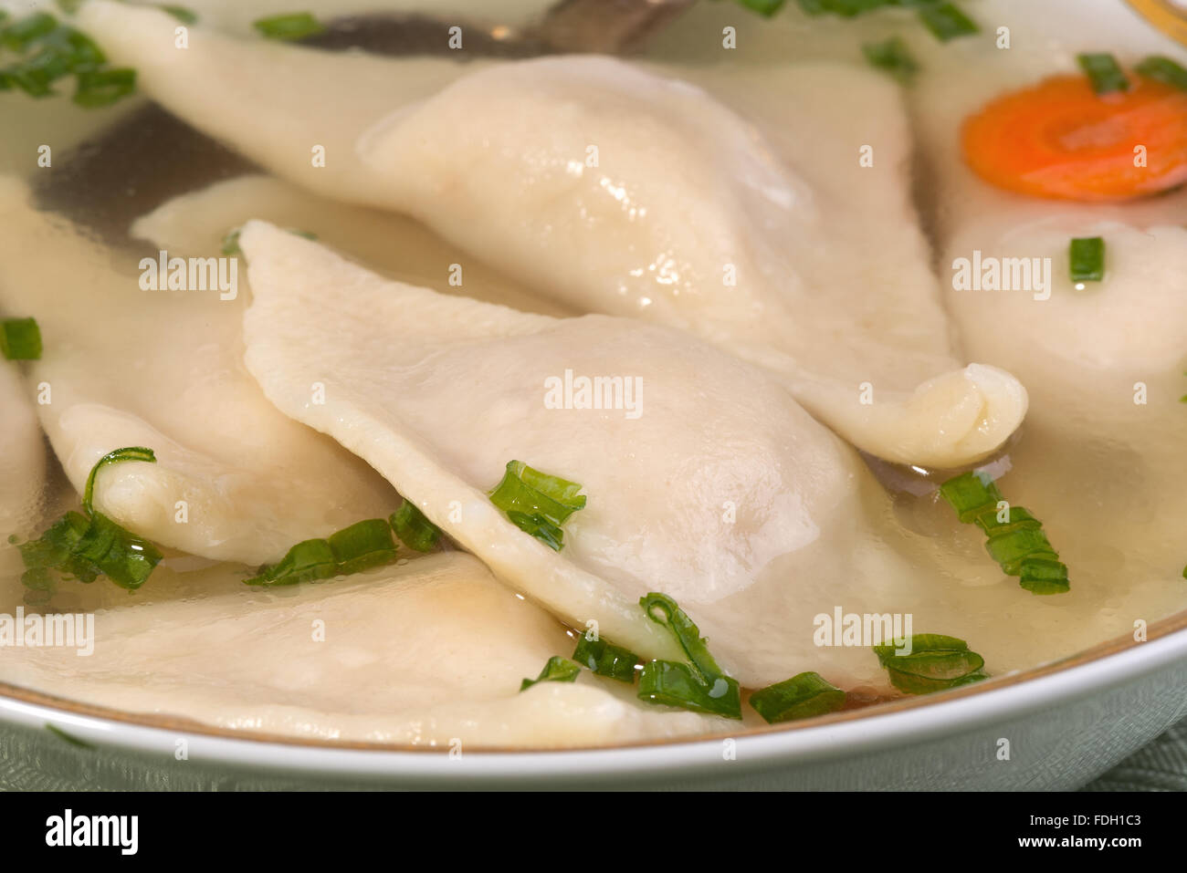 Authentic Jewish triangular-shaped dumplings filled with meat or cheese ...