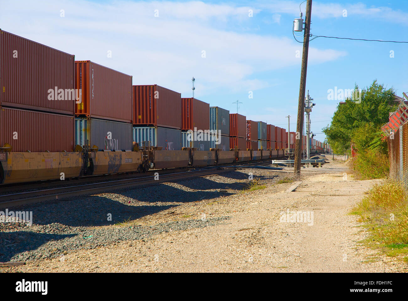 Largest freight railroad network in north america hi-res stock ...