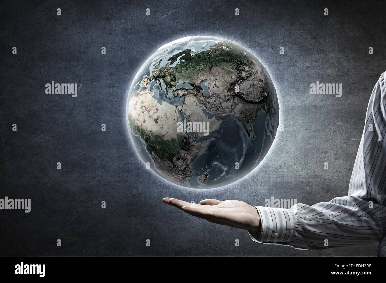 Close up of human hands holding Earth planet. Elements of this image ...