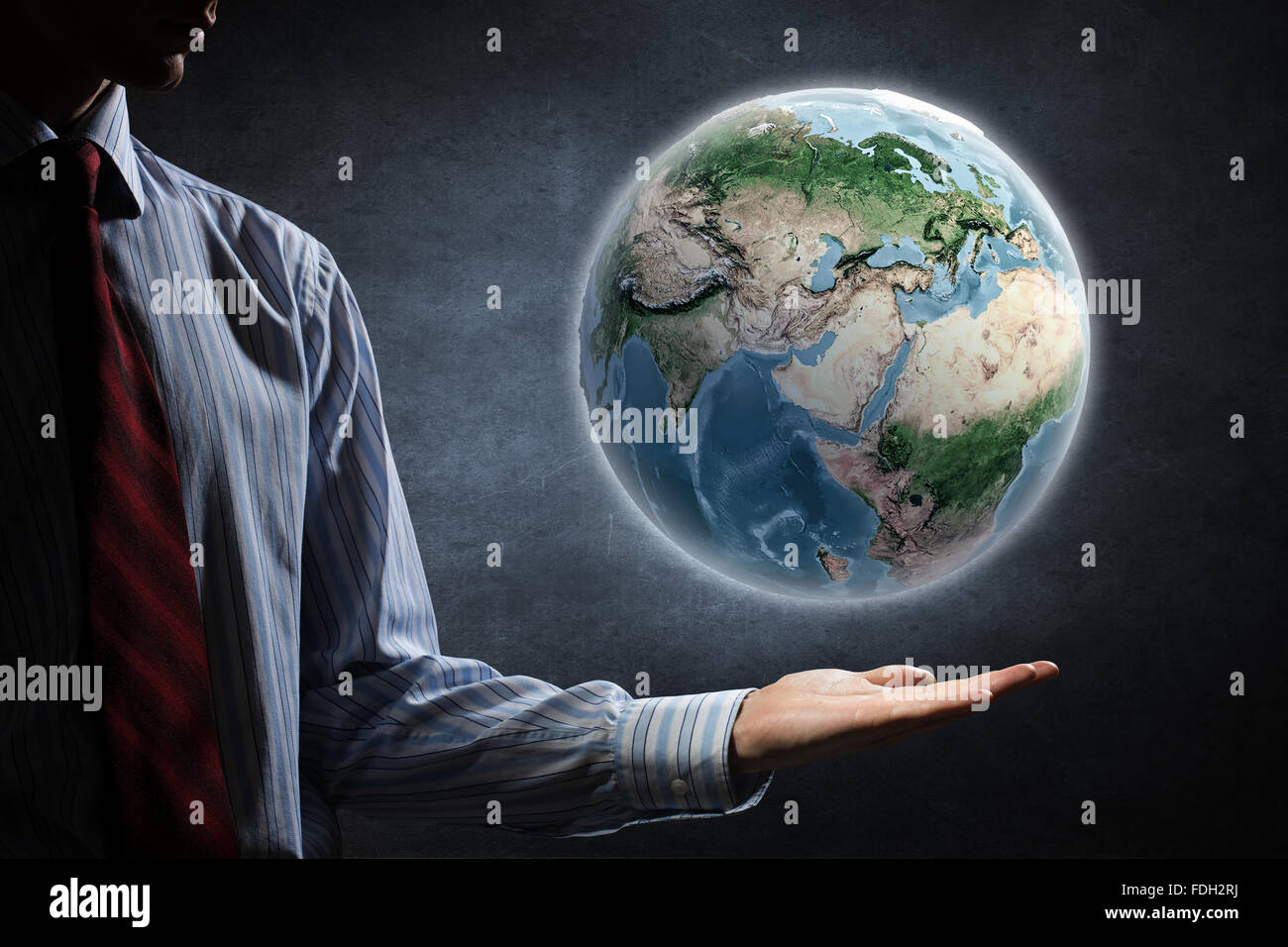 Close up of human hands holding Earth planet. Elements of this image ...