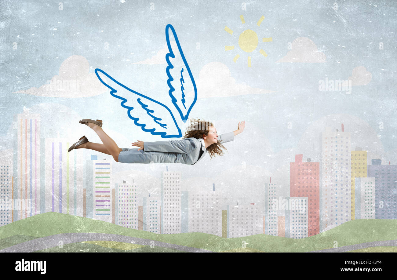 Draw wings hi-res stock photography and images - Alamy