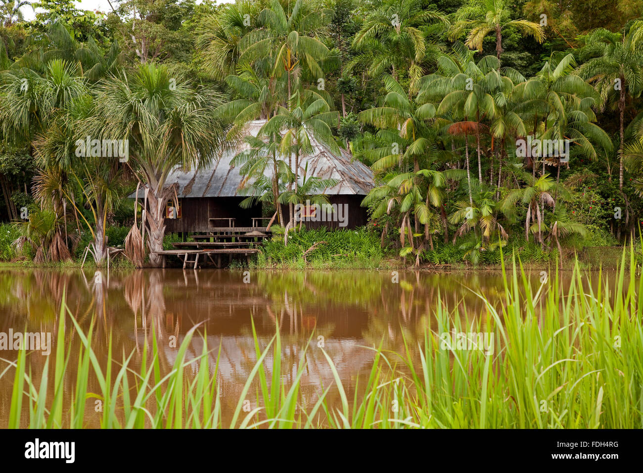 Amazon villages hi-res stock photography and images - Alamy