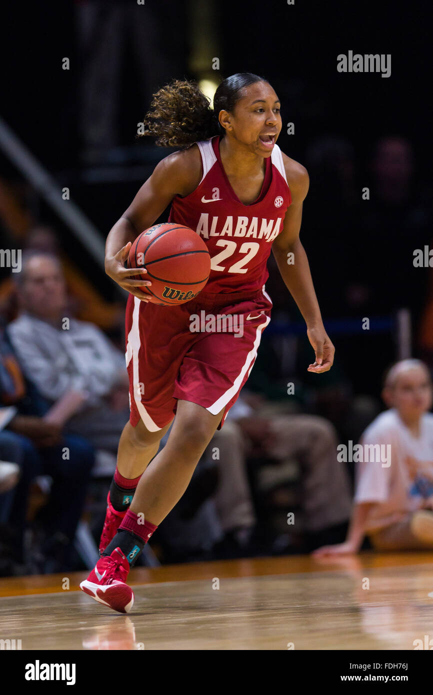 January 31, 2016: Karyla Middlebrook #22 of the Alabama Crimson Tide ...