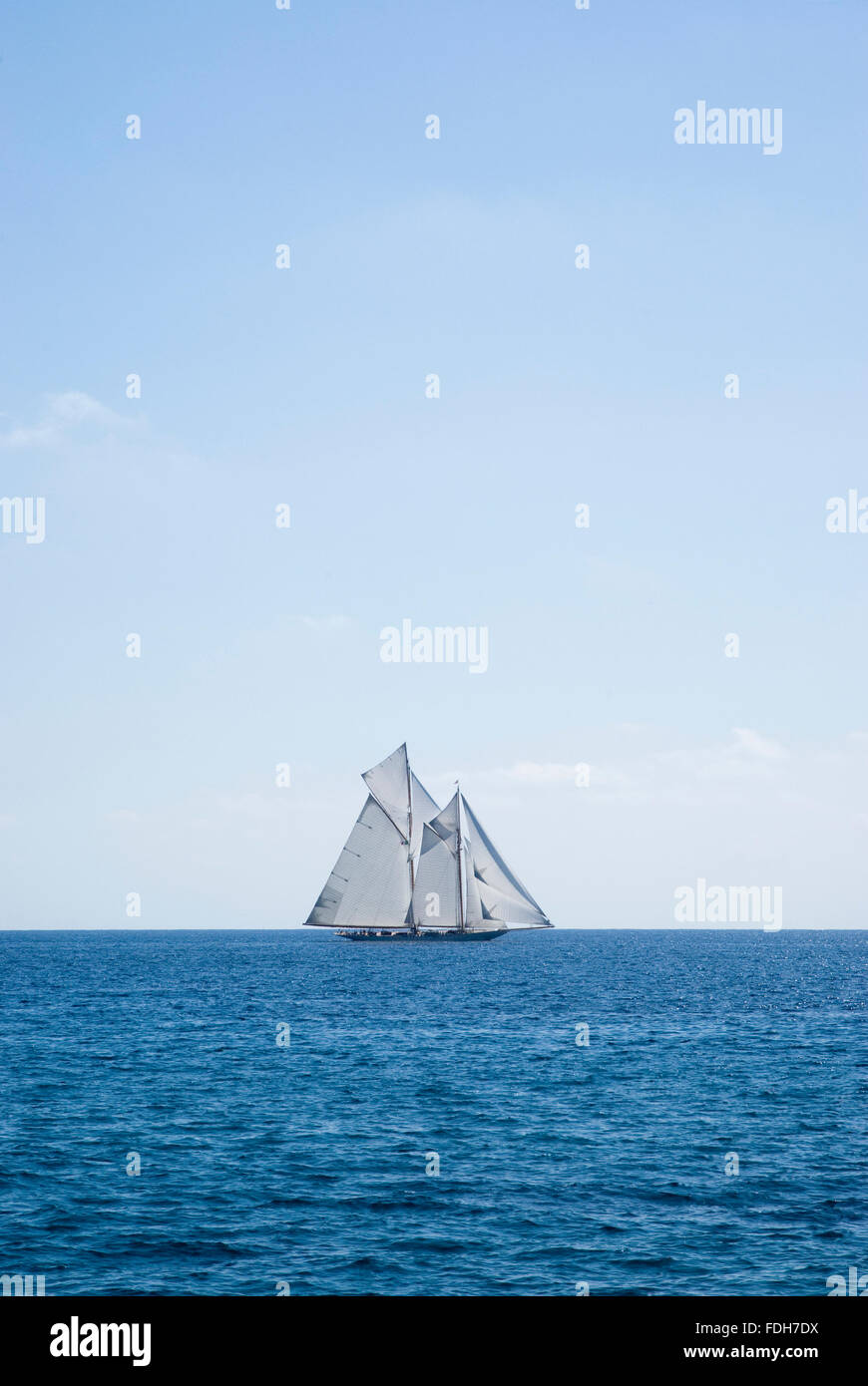 Sailboat on sea Stock Photo - Alamy