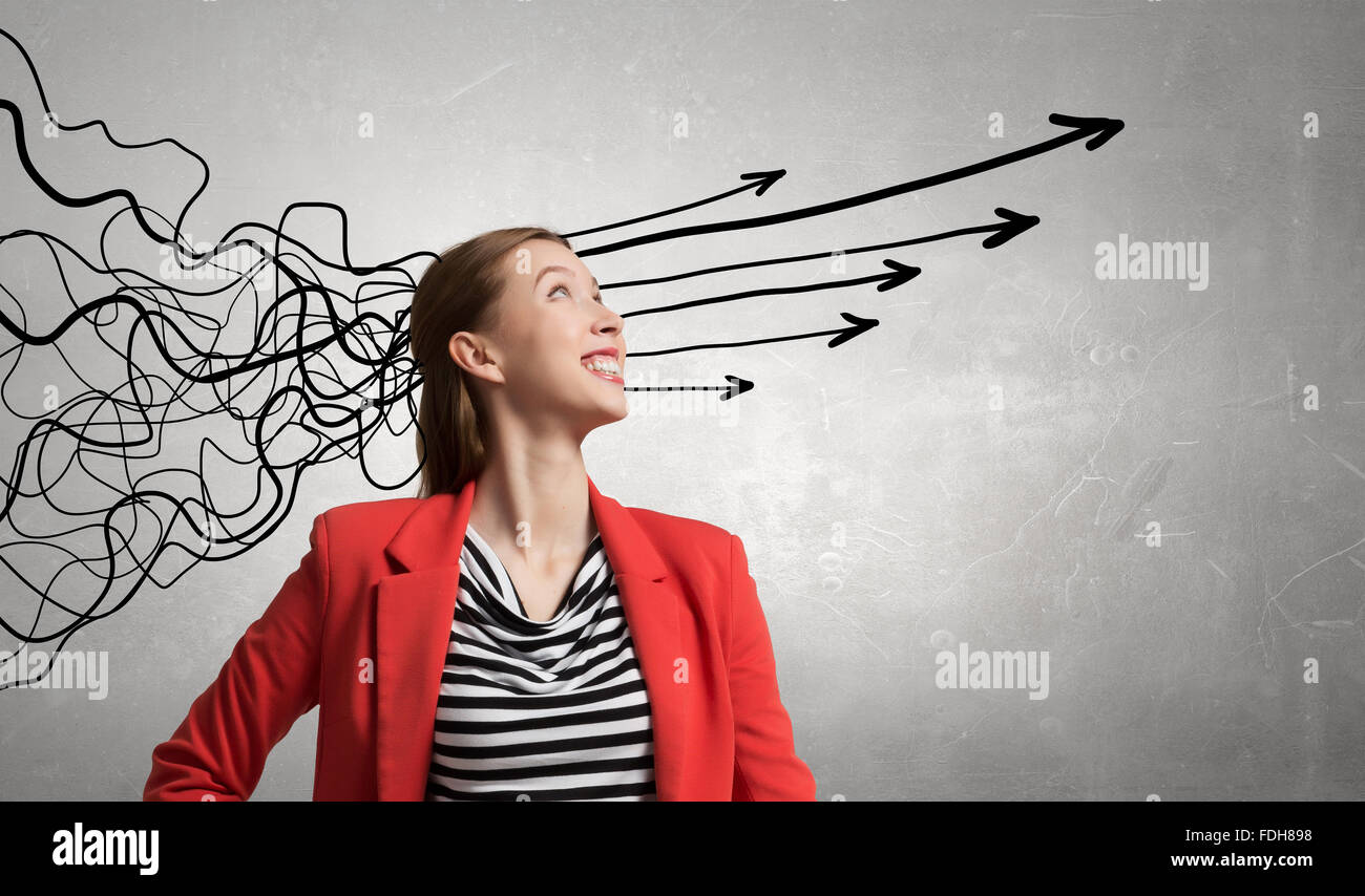 Student teenager choice arrows hi-res stock photography and images - Alamy
