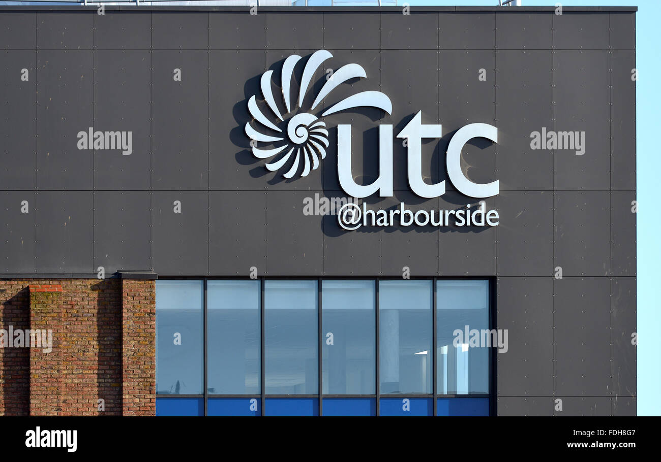 UTC@Harbourside, Newhaven UK. New University Technology College Stock ...