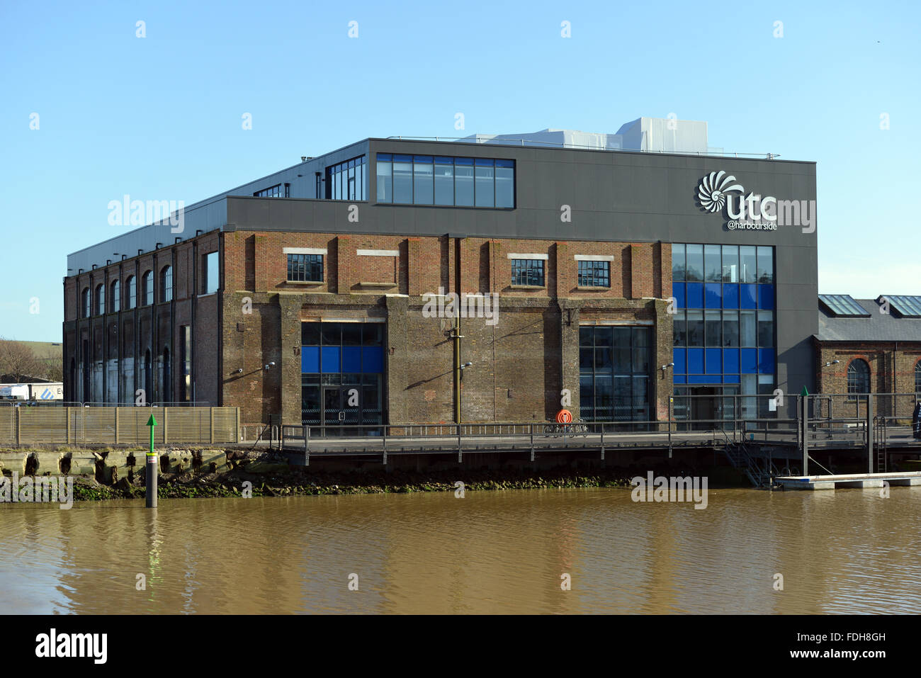 UTC@Harbourside, Newhaven UK. New University Technology College Stock ...