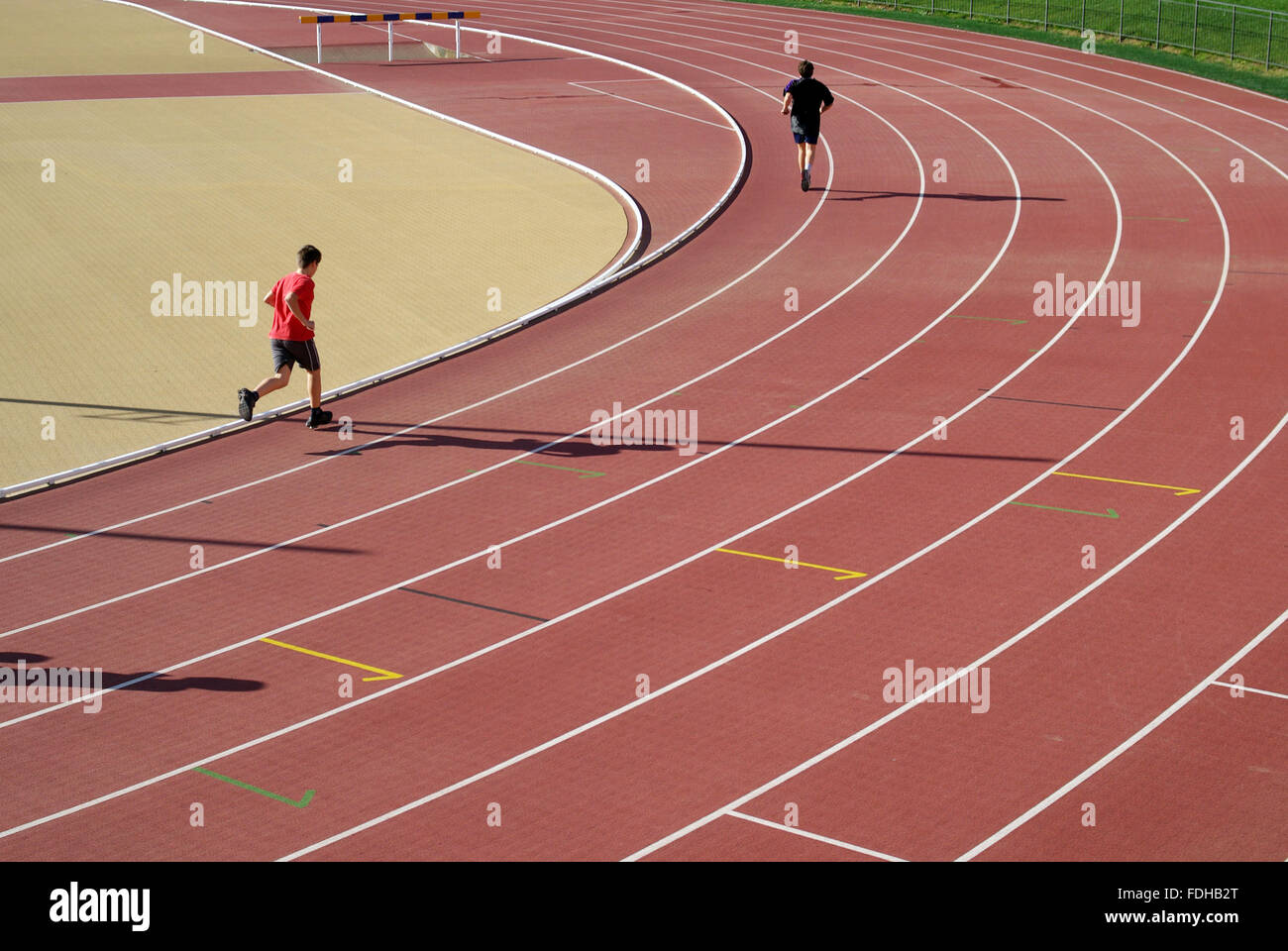 Teen boy running track hi-res stock photography and images - Alamy
