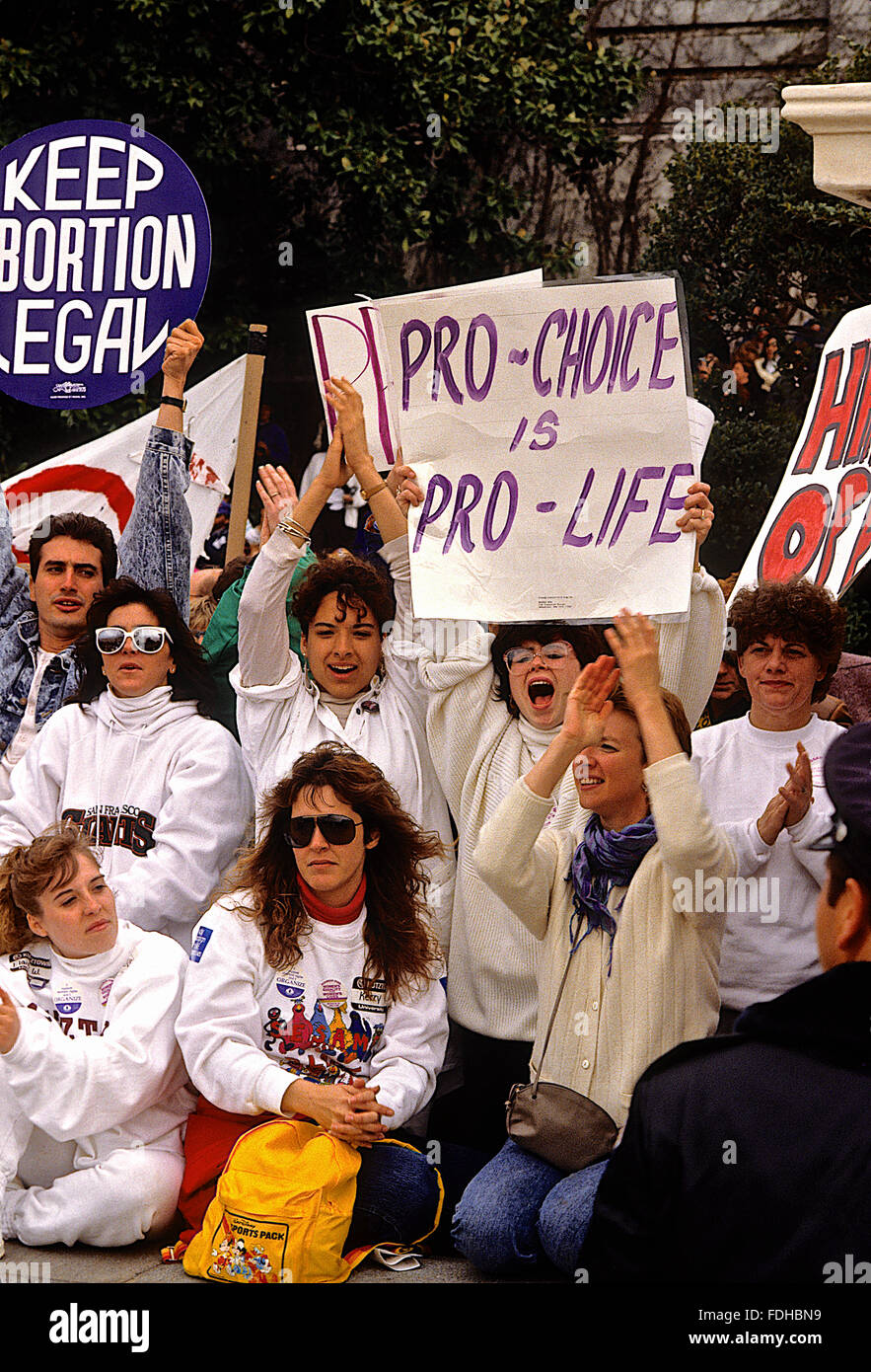 Pro choice march 1989 hi-res stock photography and images - Alamy