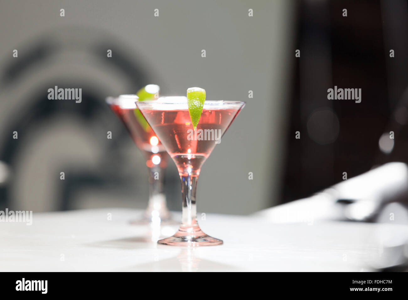Two fruit cocktails standing hi-res stock photography and images - Alamy