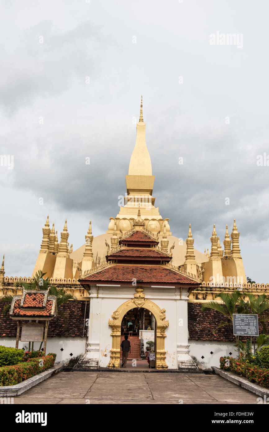 That Luang in Laos Stock Photo - Alamy